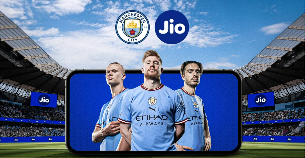 Man City signs Jio as official mobile communications network partner in ...