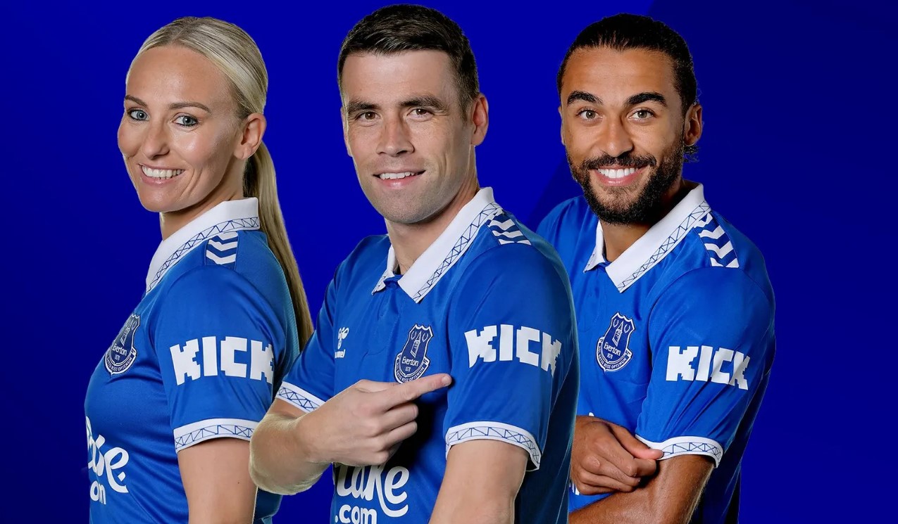 Everton signs shirt sleeve partnership with streaming platform Kick ...